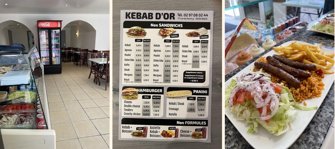 Kebab D'Or - Restaurant turc à Baud 56150